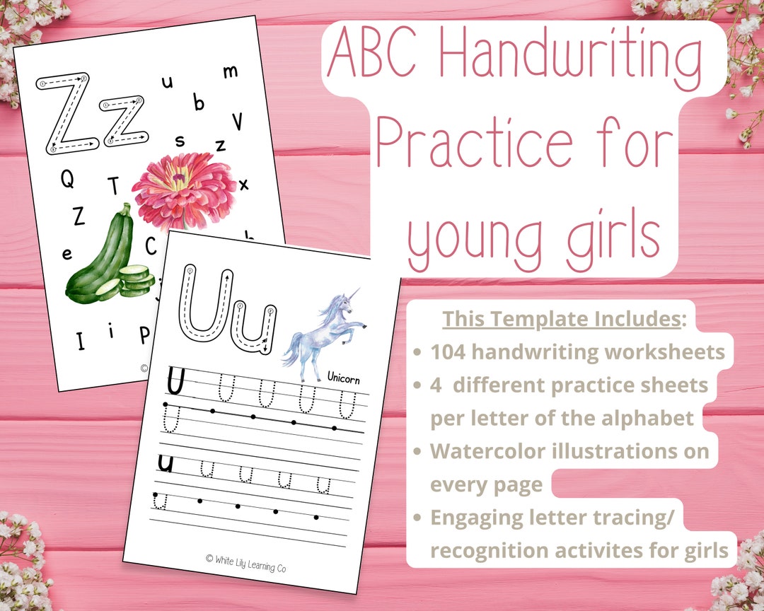 Reusable Handwriting Pages, Handwriting ABC Worksheets, Handwriting ...