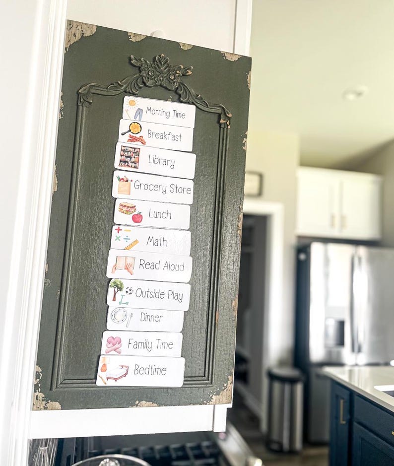 Daily Routine Cards, Homeschool Routine, Daily Schedule for Child - Etsy