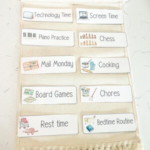 Daily Routine Cards, Homeschool Routine, Daily Schedule for Child - Etsy
