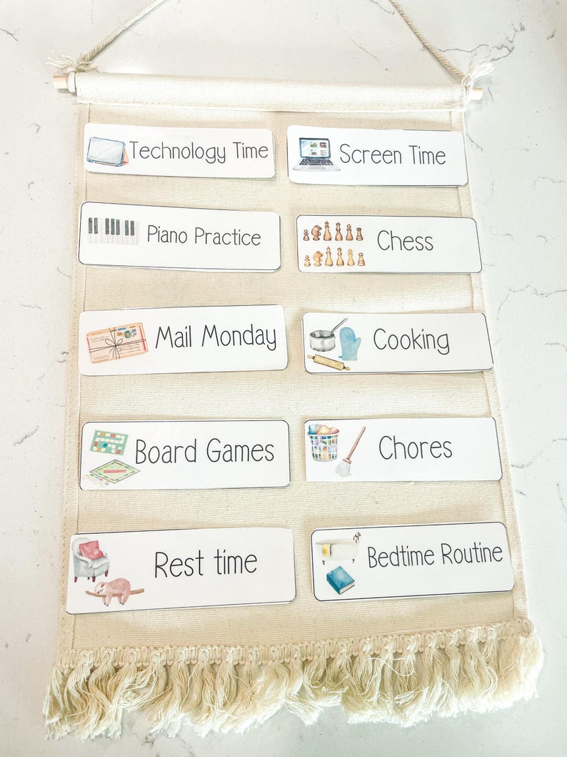 Daily Routine Cards, Homeschool Routine, Daily Schedule for Child - Etsy