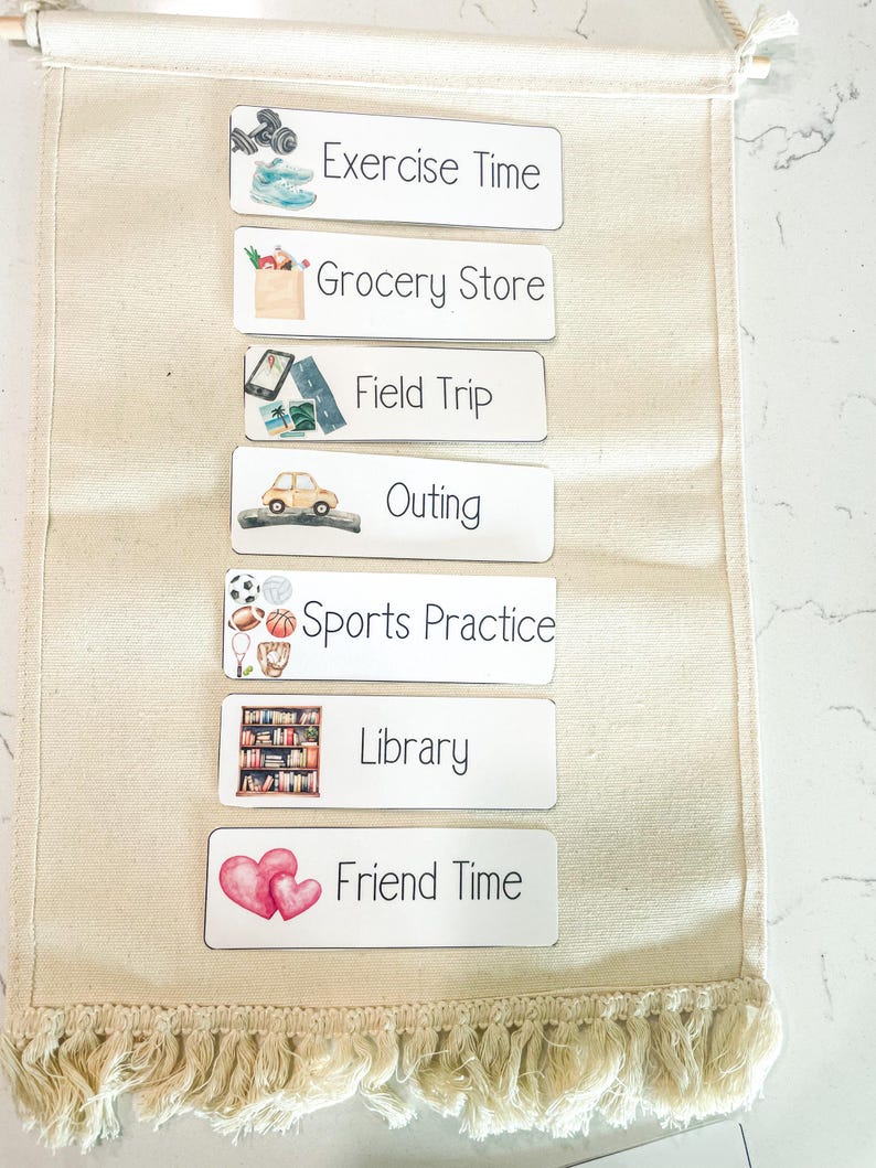 Daily Routine Cards, Homeschool Routine, Daily Schedule for Child - Etsy