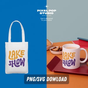 Lake Show SVG PNG Retro Groovy LA Lakers Inspired Artwork Nba Team ...