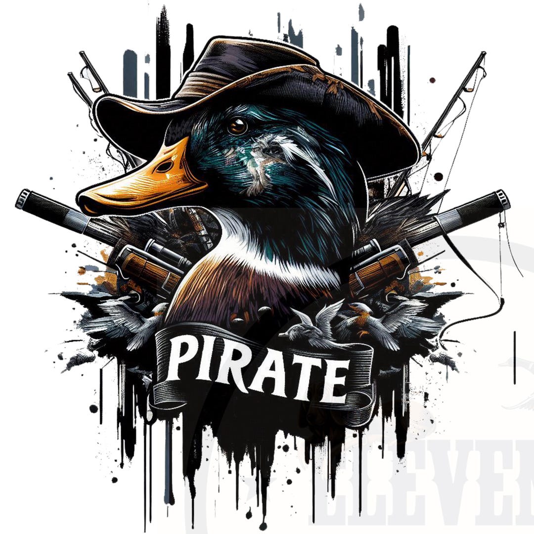 Duck Pirate Sublimation Design | Digital Download | Duck Hunting PNG ...