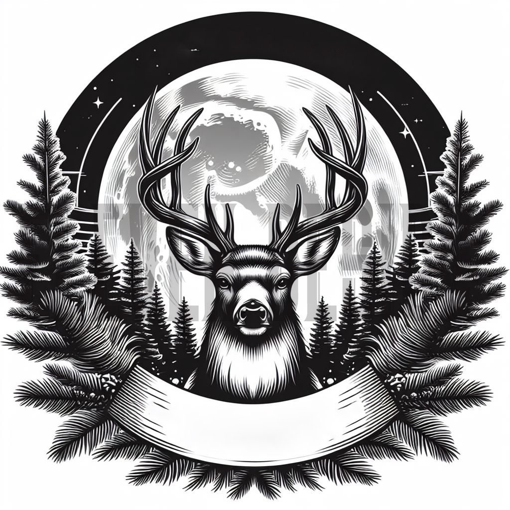 Deer Hunting Svg Files Printable Deer Hunt Design Stag Sublimate Design ...