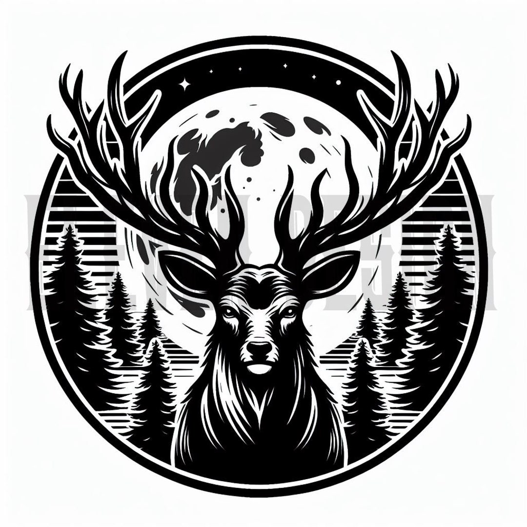 Hunting Deer Design Svg Files Printable Deer Sublimation Design T-shirt ...