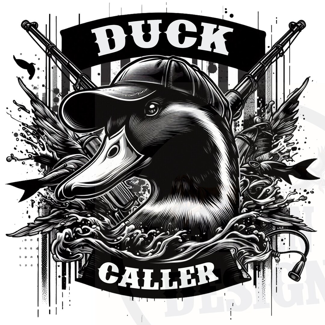 Duck Caller Sublimation Design: Hunting Clipart PNG (digital Download ...