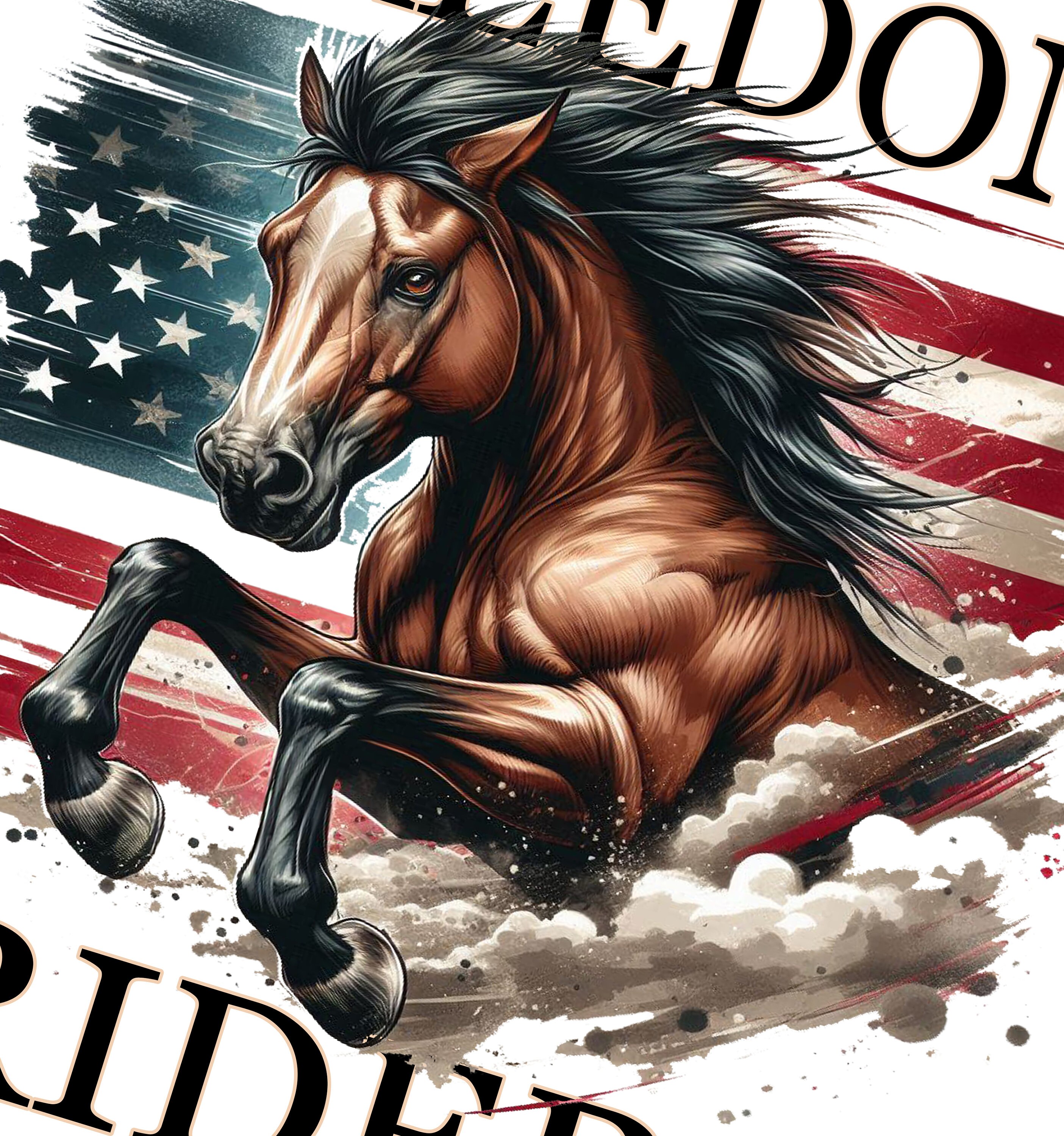 Freedom Riders Sublimation Horses Image PNG American Horses Sublimate ...