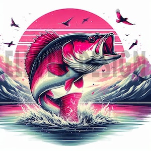 Bass Fishing Transparent Background Design PNG | Bass Fishing Printable ...