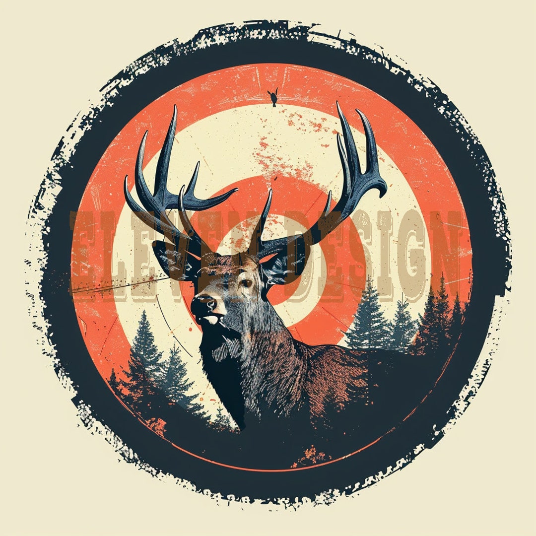Deer Hunt Sublimate Design Png White Tail Deer Dtf Dtg Design Files ...