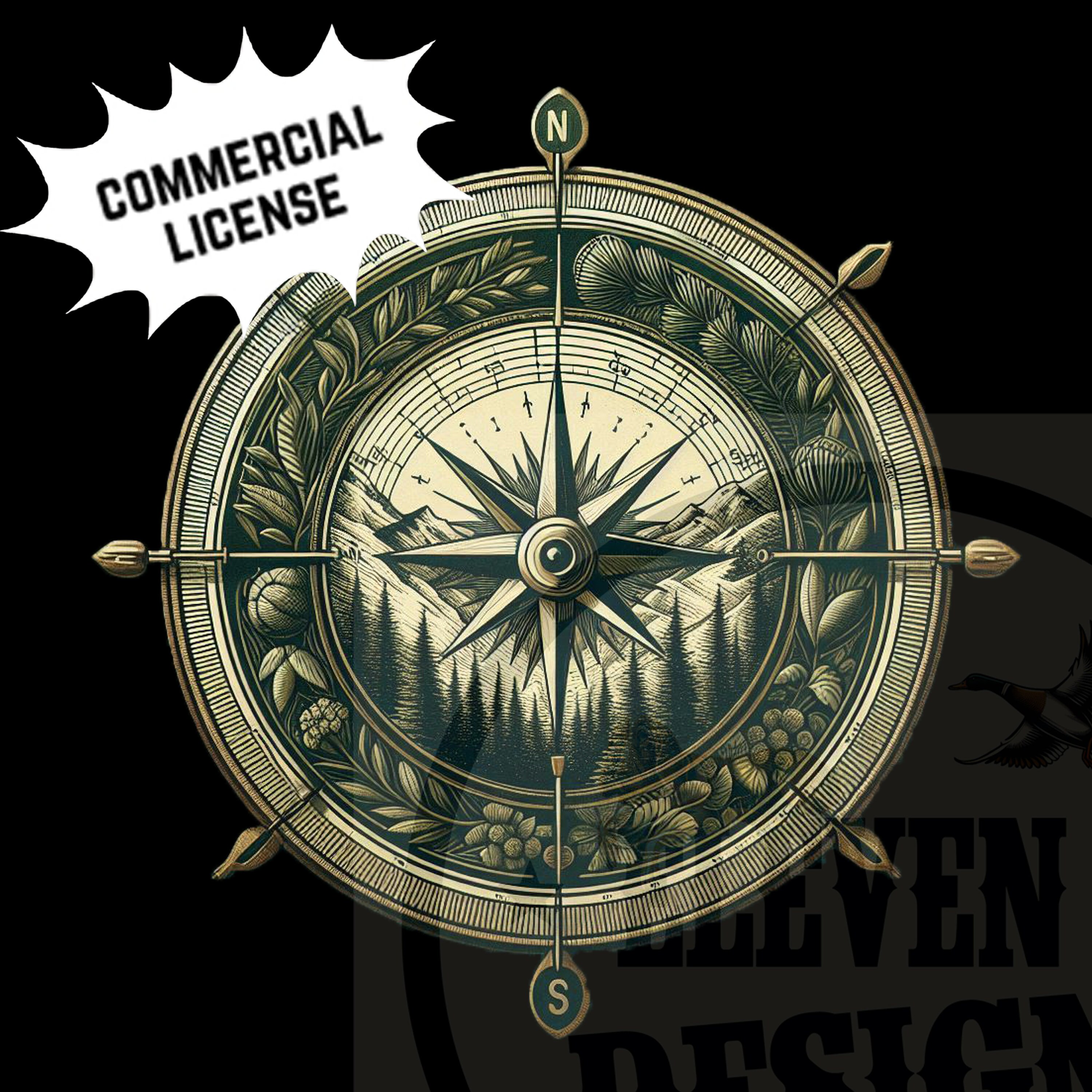 Compass Sublimation PNG Compass Print Files Compass Clipart Compass ...