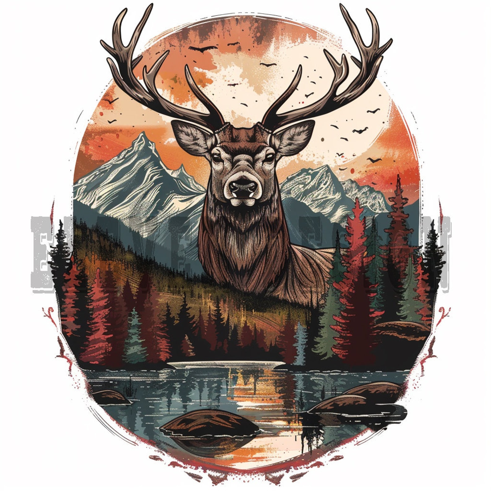 Deer Hunting Sublimation Transparent Background Design Png | Deer Hunt ...