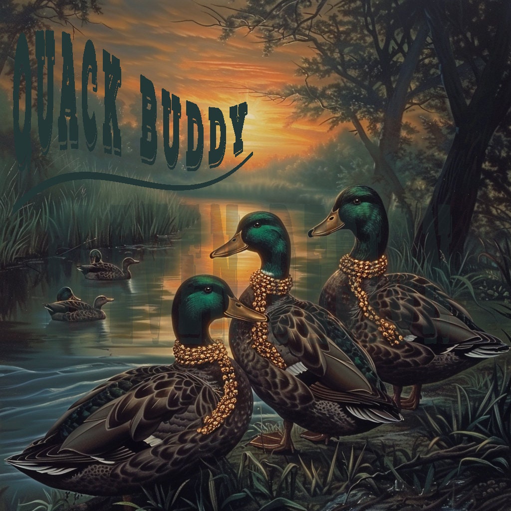 Quack Buddy Png Duck Hunting Printable Digital Download Ducks Hunter ...