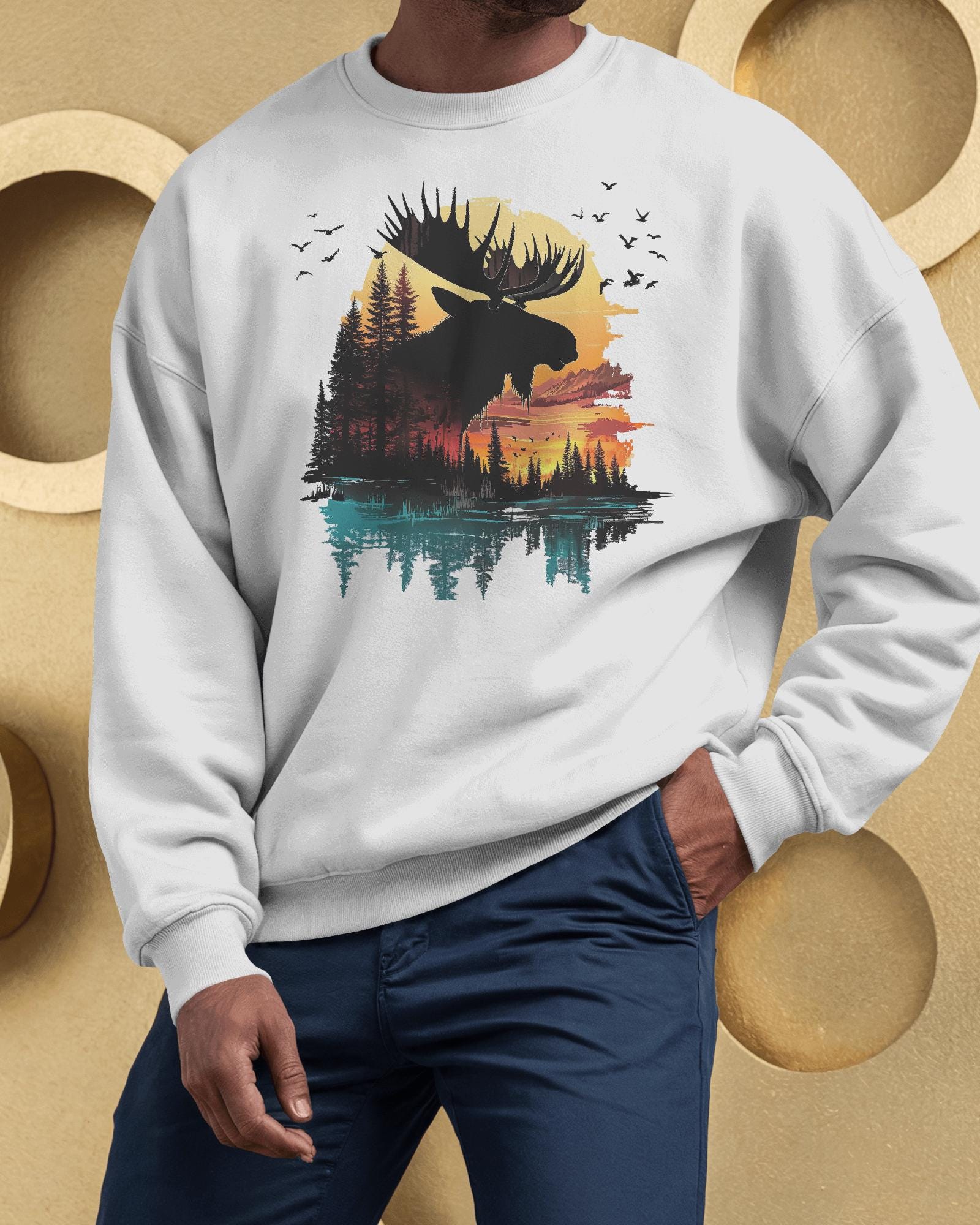 Moose Sublimation Design: Wildlife Clipart PNG (4000x4000 Px) - Etsy