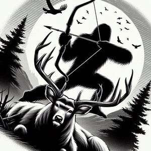 Deer Hunting Sublimation Design | PNG Files | Transparent Background ...