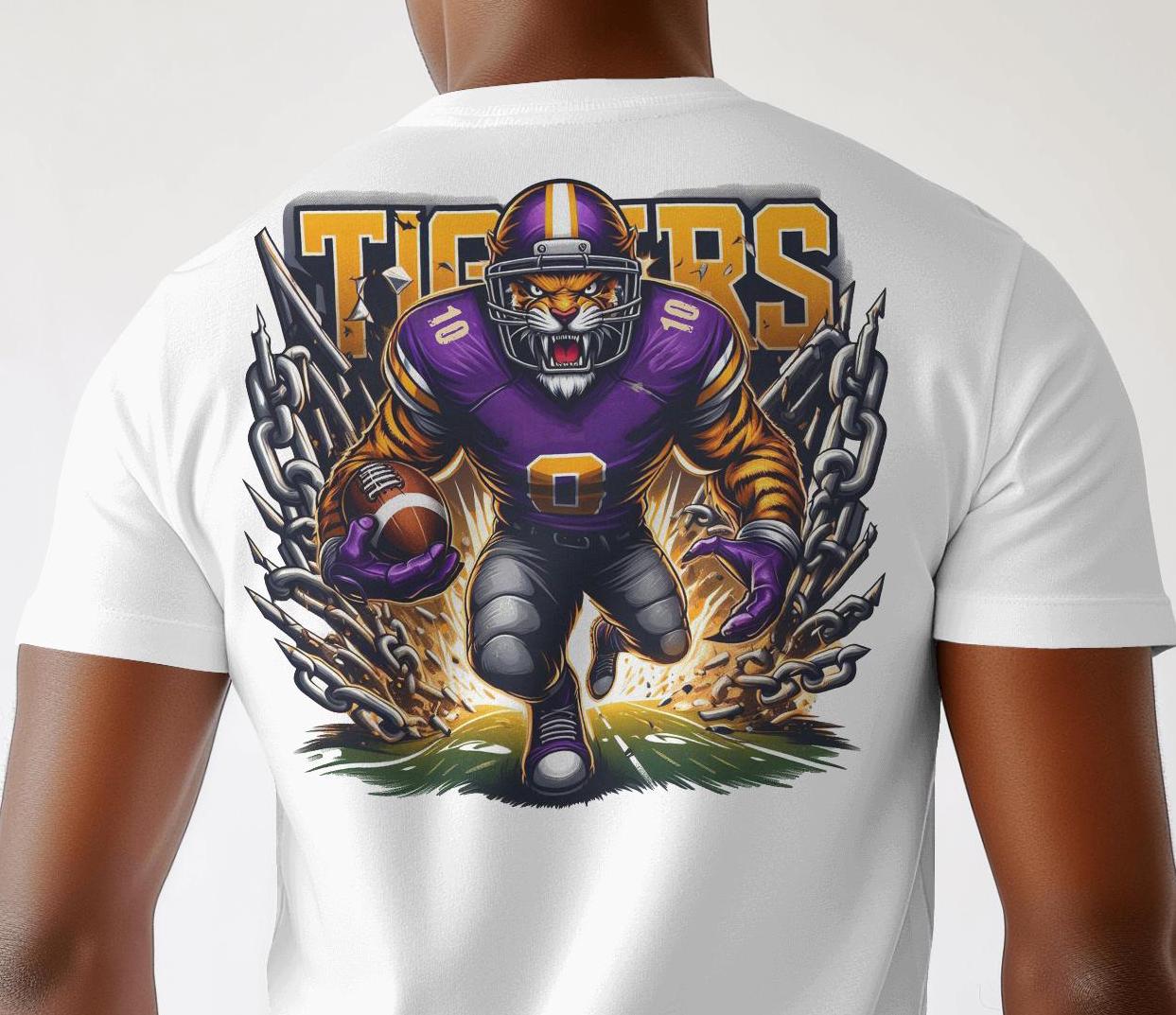 Tiger Football Player PNG: Sublimation Design (digital Download) - Etsy