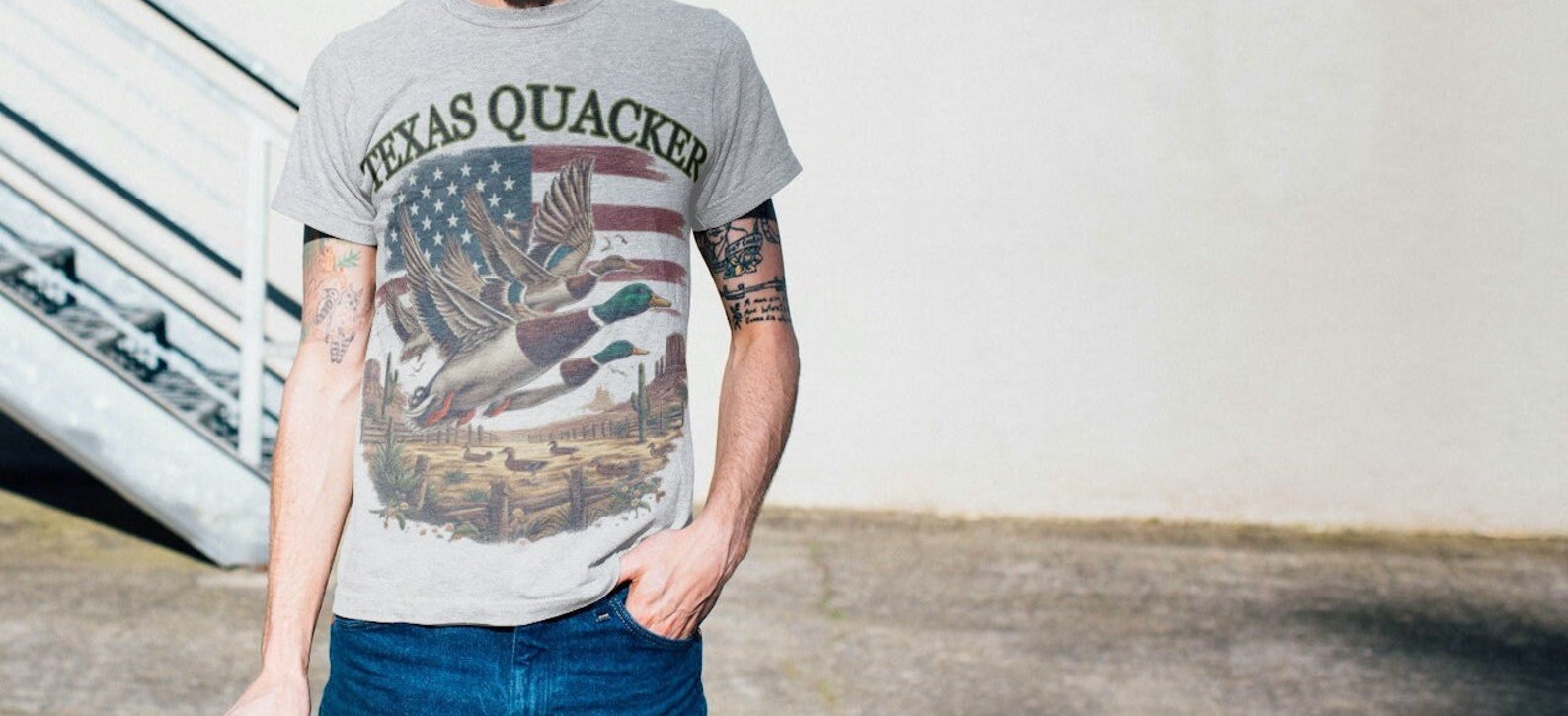 Texas Quacker Sublimation PNG - Flying Duck Hunting PNG - Quacker ...