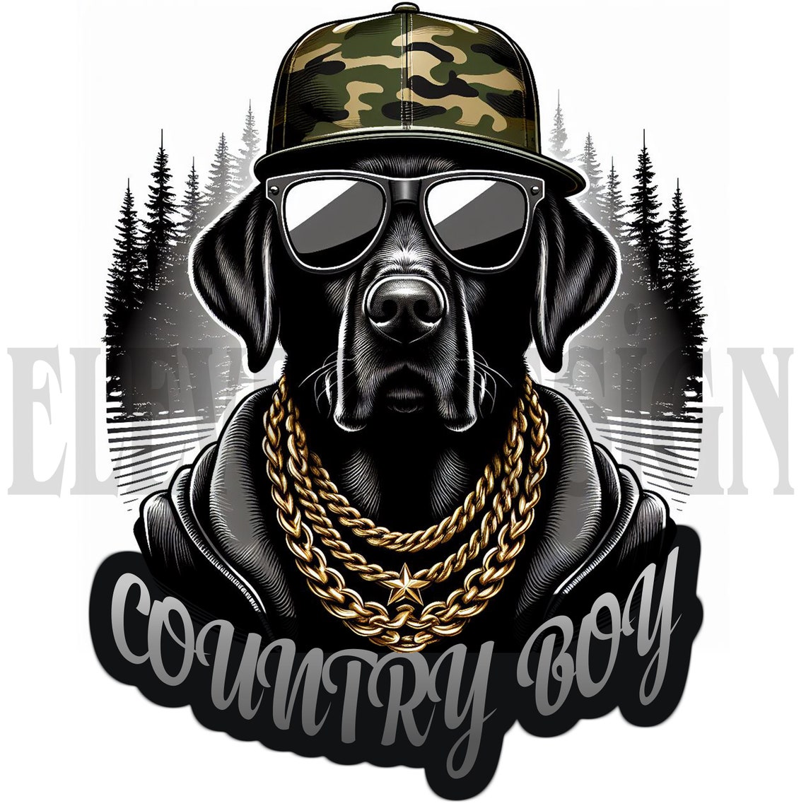 Country Boy Hunt Dog Sublimation Design Png Dog Hunting Design Dog With ...