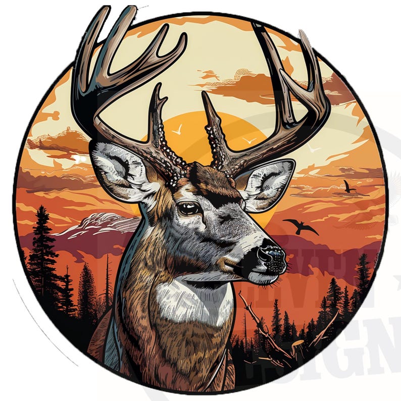 Deer Hunting Sublimation Design Png | Deer Hunt Sublimate Transparent ...