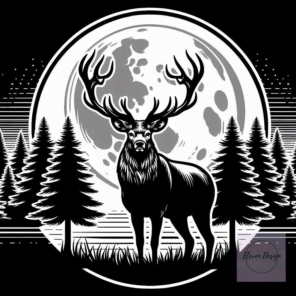 Hunter Deer Design Svg Vector Printable T-shirt Design Hunting Design ...
