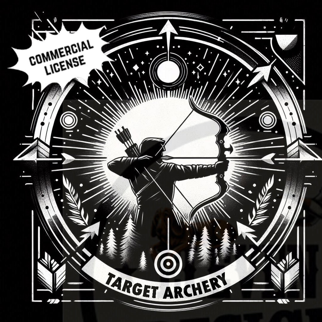 Archery Sublimation Design | Transparent Background | High-quality ...