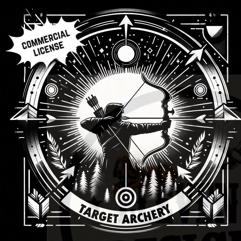 Archery Sublimation Design | Transparent Background | High-quality ...