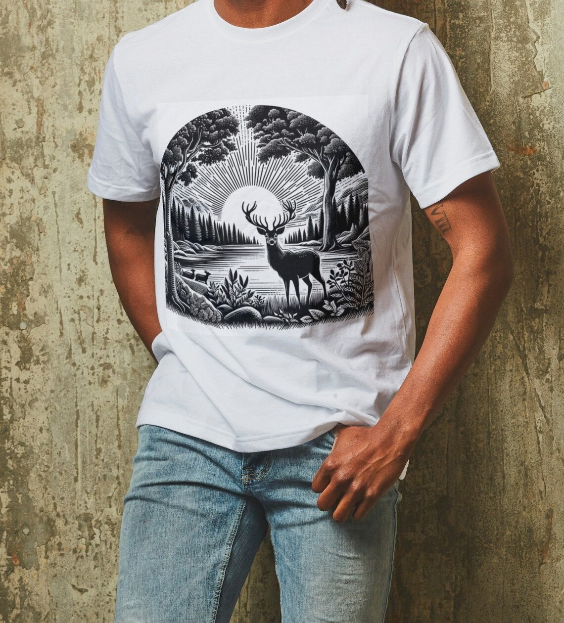 Printable Deer Sublimation Svg Vector Elk Stag Sublimate Hunting Design ...