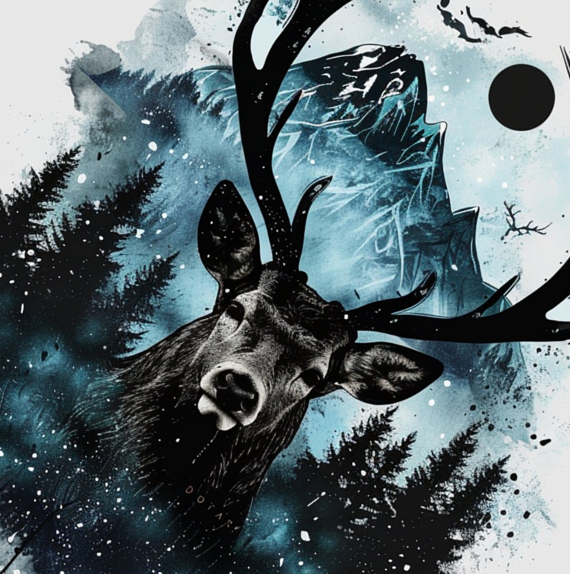 Deer Hunting PNG Nationalistic Artwork Hunting Image for Sublimation ...