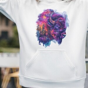 Vintage Neon Colors Bison Camouflage Graphic Transparent Background ...