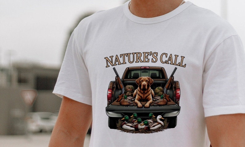 Nature's Call Hunting Sublimation Png Dog and Ducks Printable Shirt ...