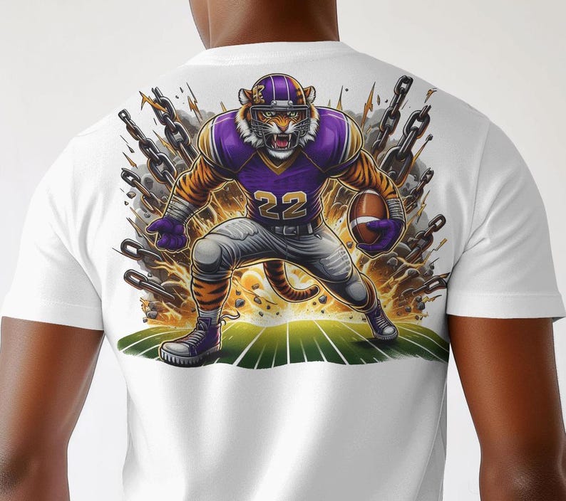 Tiger Football Sublimation Design | Football PNG Files | Transparent ...