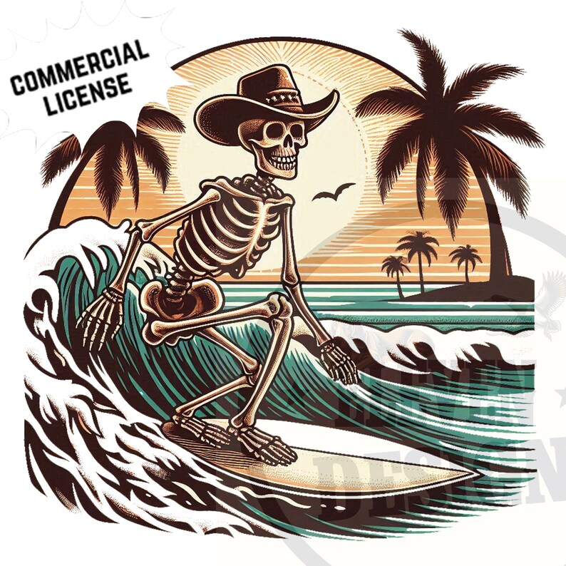 Skeleton Surfing Design Surfer Design Surf Design Transparent ...
