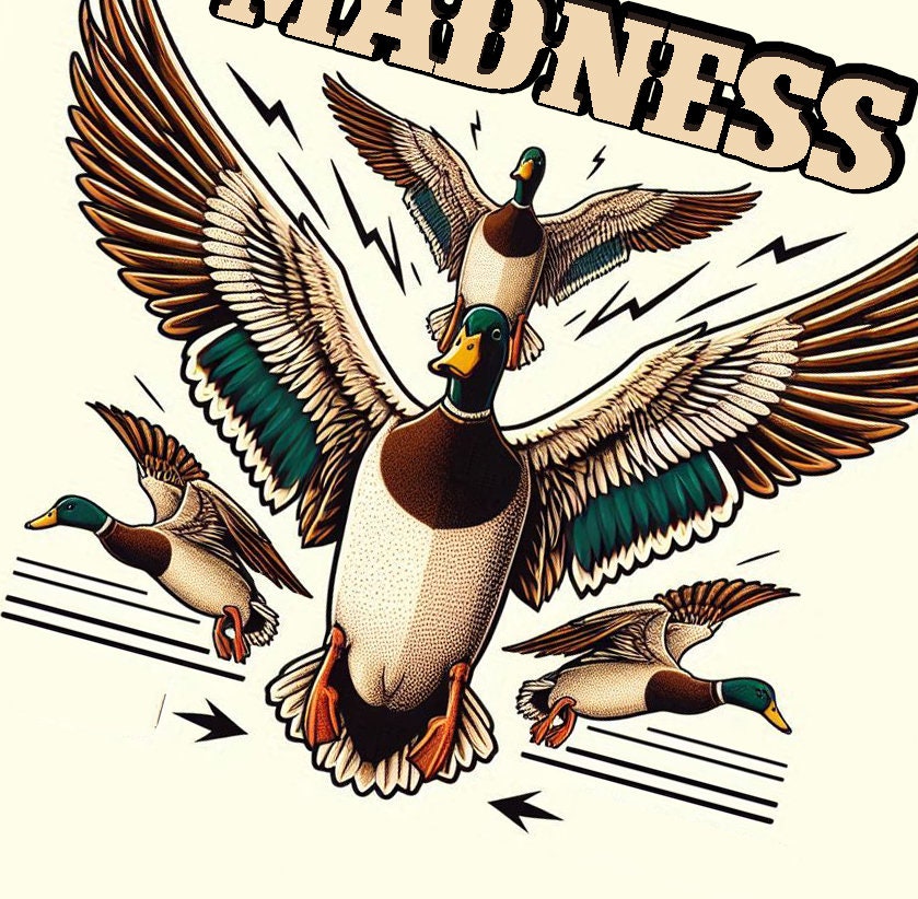 Madness Duck Sublimation PNG Flying Ducks Transparent Background ...