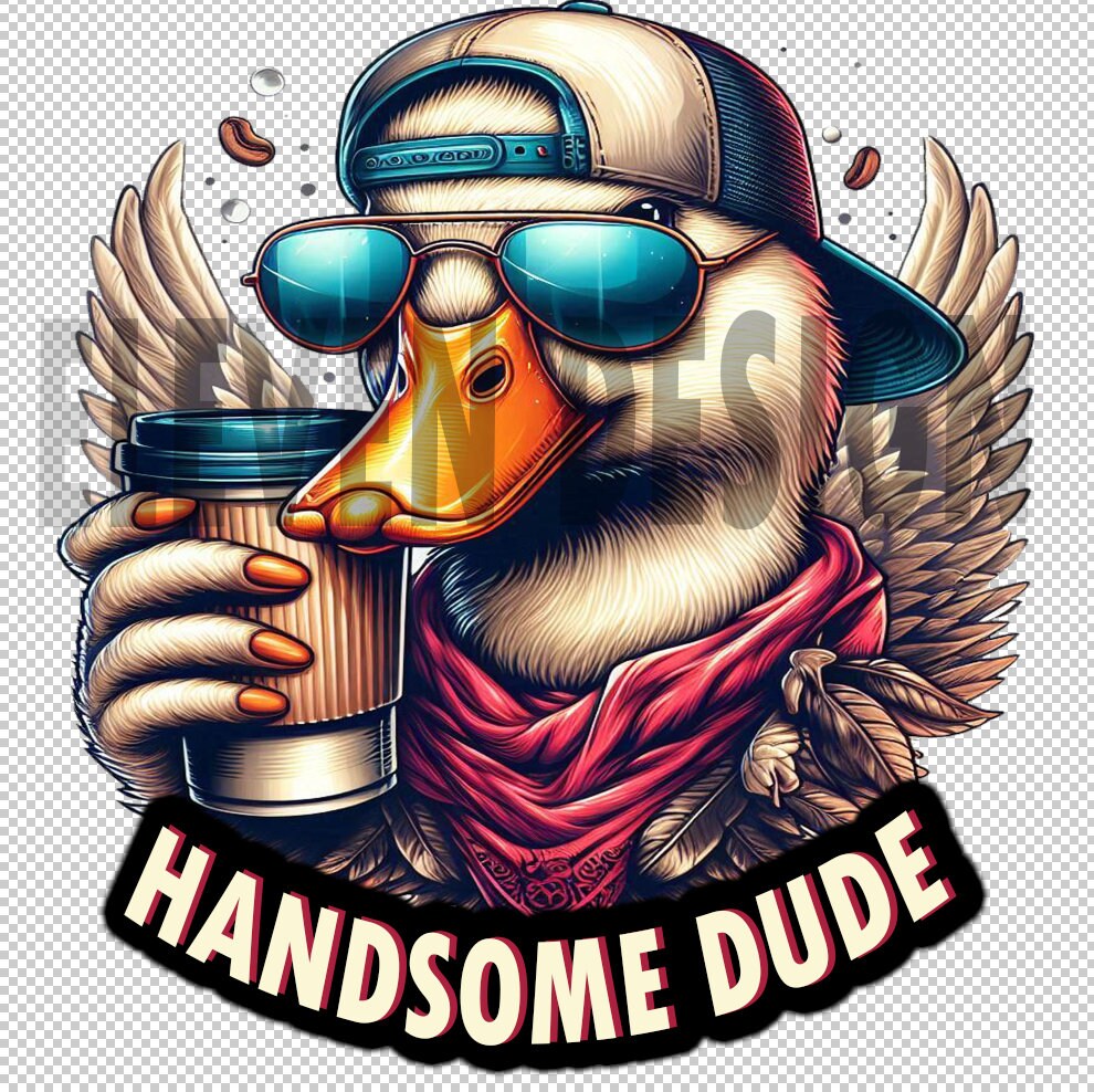 Handsome Dude Duck Hunting Sublimation PNG | Duck Transparent ...