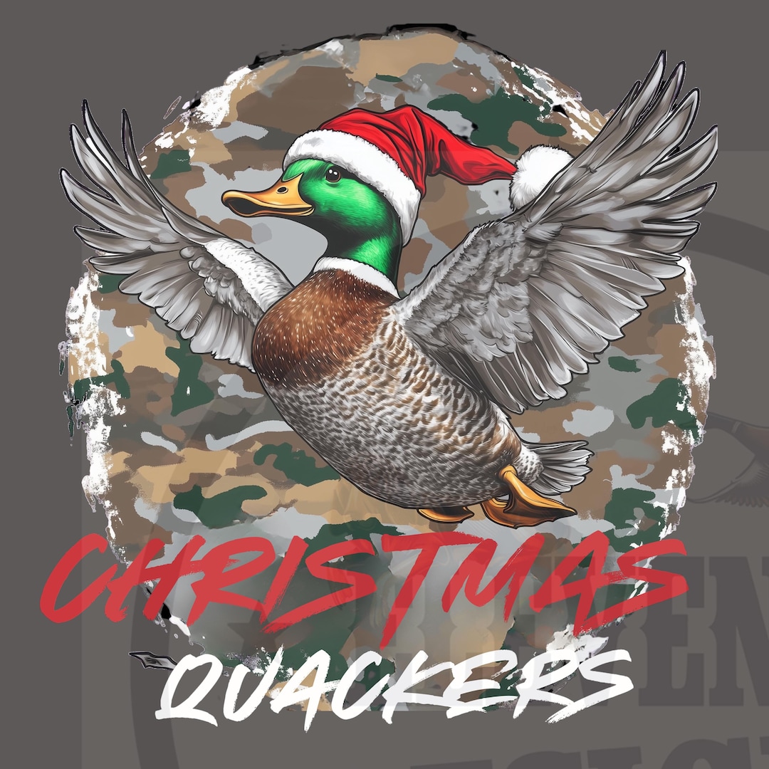 Christmas Quackers Png Duck Christmas Duck Sublimation Designs ...