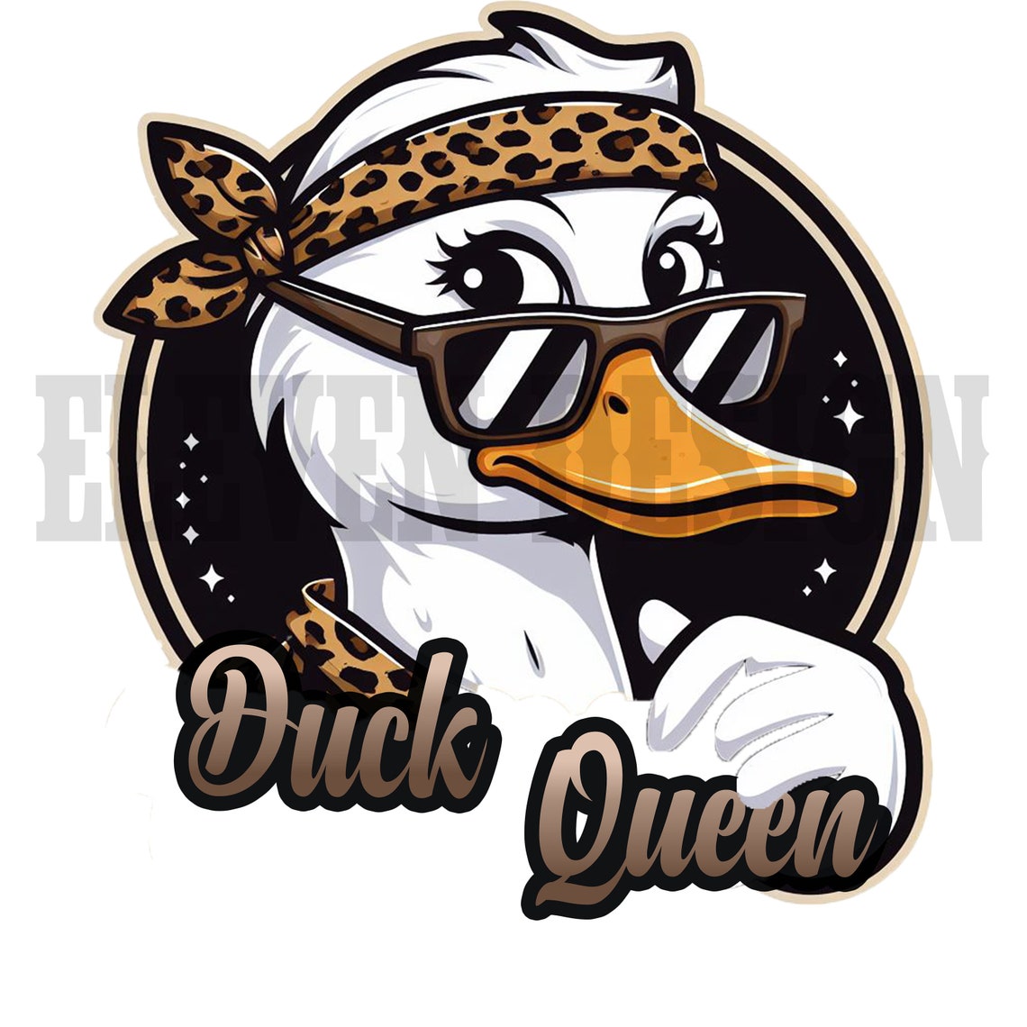 Duck Queen Sublimation Png Duck Print Files Female Duck Instant ...