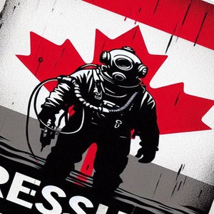 Pressure Canada Scuba Diving Sublimation Design PNG Files Scuba Diver ...