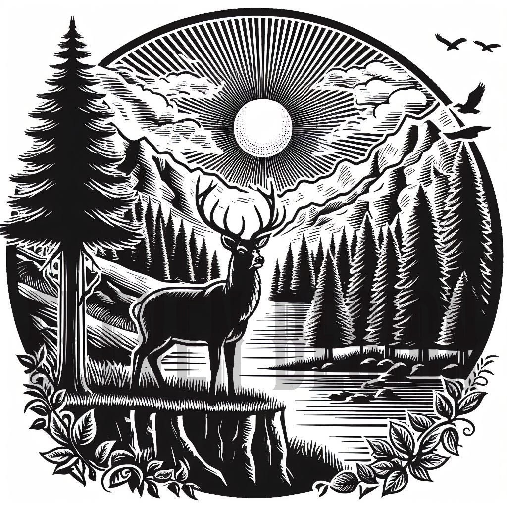 Hunting Svg Vector Hunt Sublimate Print Files Hunter Design T-shirt ...