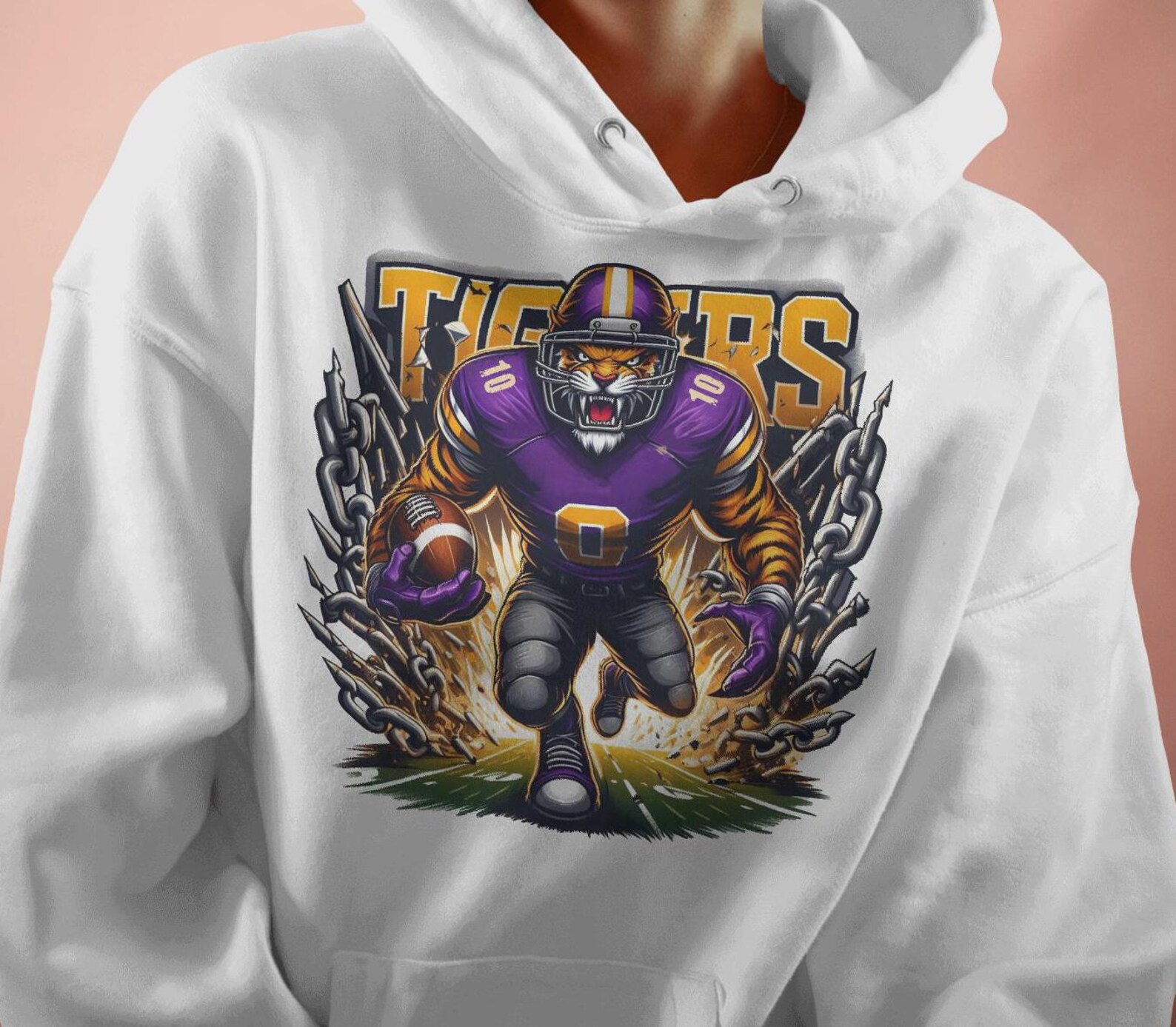 Tiger Football Player PNG: Sublimation Design (digital Download) - Etsy