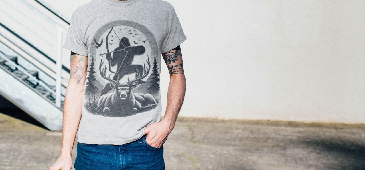 Deer Hunting Sublimation Design PNG Files Transparent Background Hunter ...