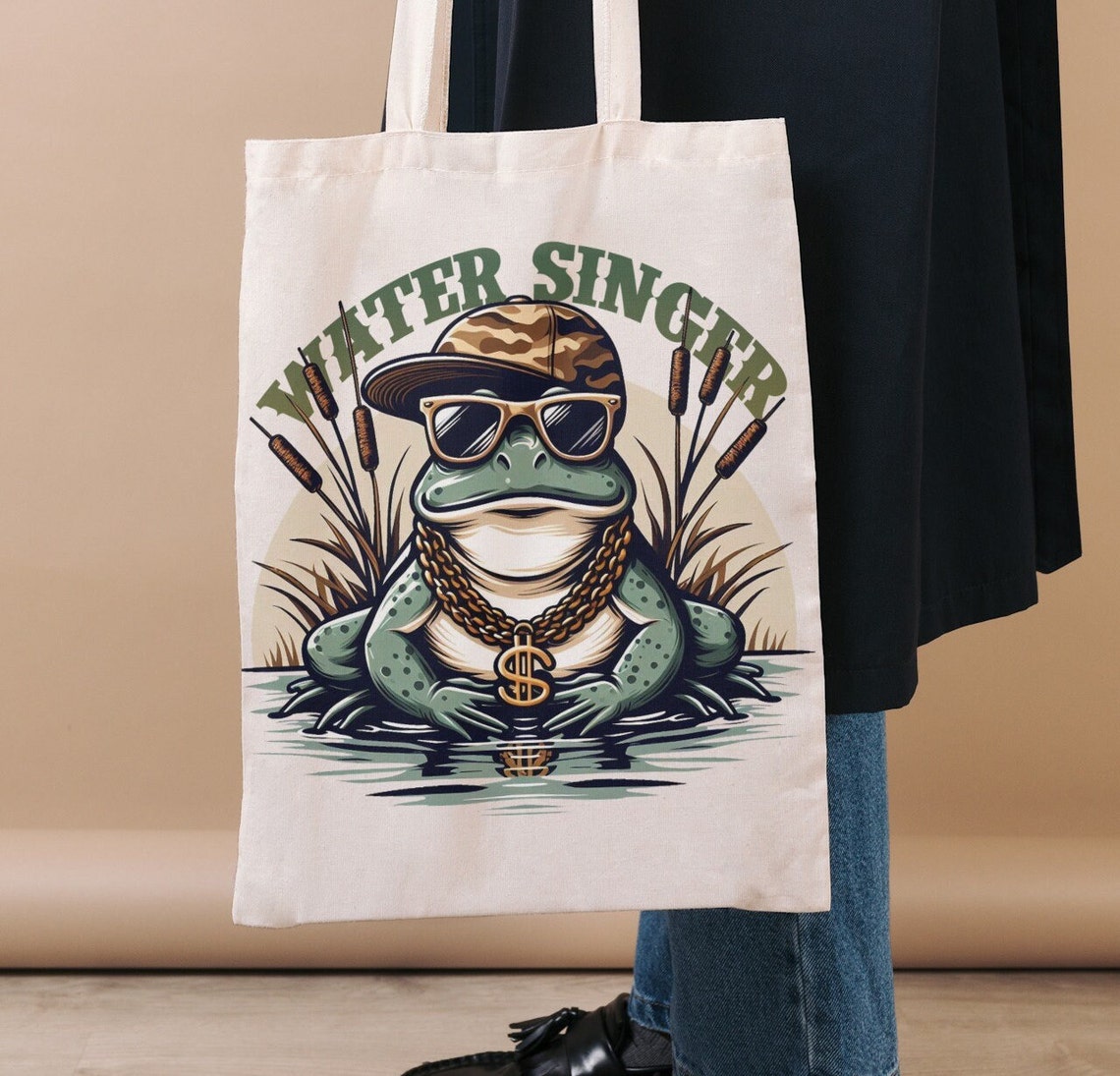Water Singer Frog Sublimation Png Green Frog Sublimate Transparent ...