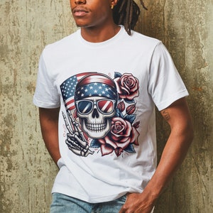 American Skeleton Labor Day Sublimation Design (PNG) - Etsy
