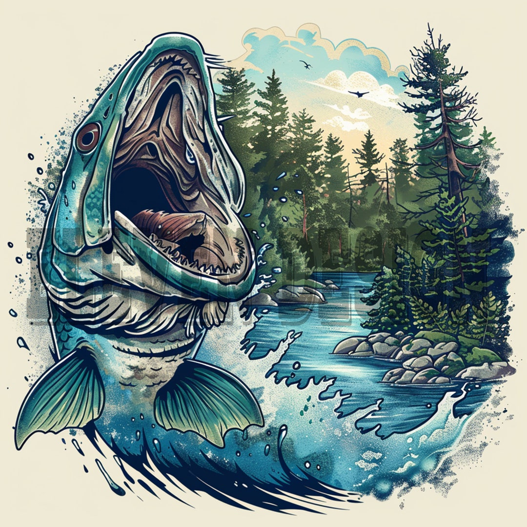 Fishing Sublimation Design PNG | Fishing Lure PNG | Printable Digital ...
