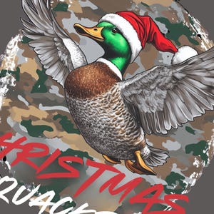 Christmas Quackers Png Duck Christmas Duck Sublimation Designs ...