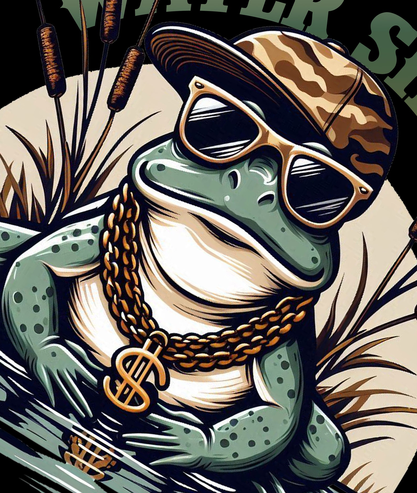 Water Singer Frog Sublimation Png Green Frog Sublimate Transparent ...