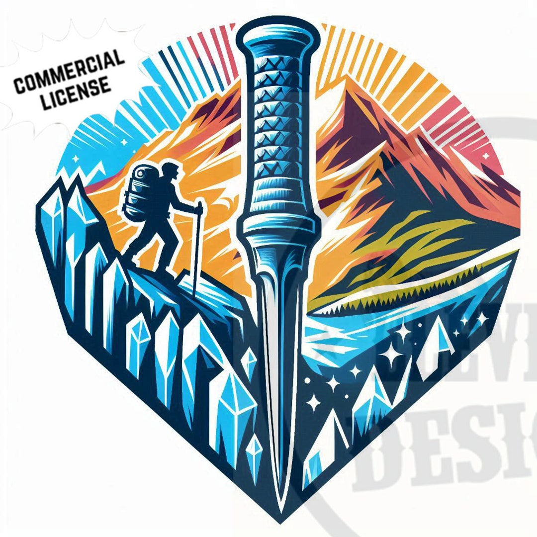 Mountaineering Sublimation Design | Transparent Background | T-shirt ...