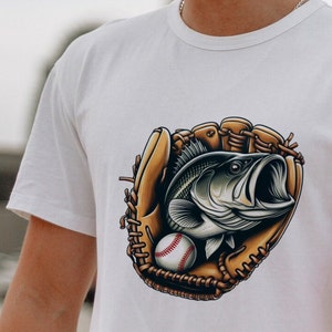 Transparent Back Baseball Glove With Fish Design | High-quality Graphic ...