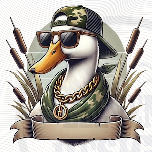 Camouflage Duck Sublimation Design Transparent Background Dtf Dtg