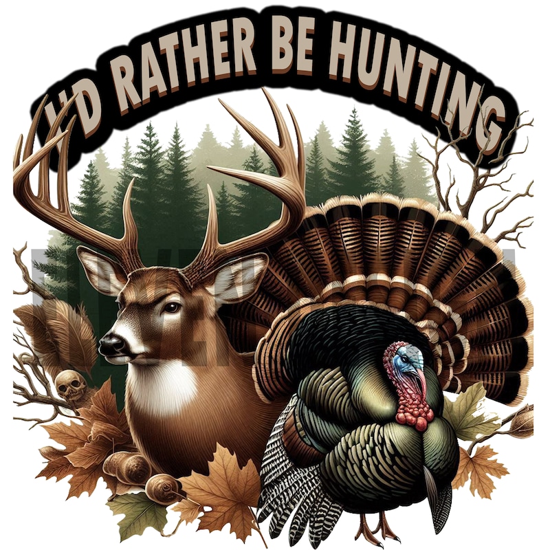Deer Turkey Png - Etsy