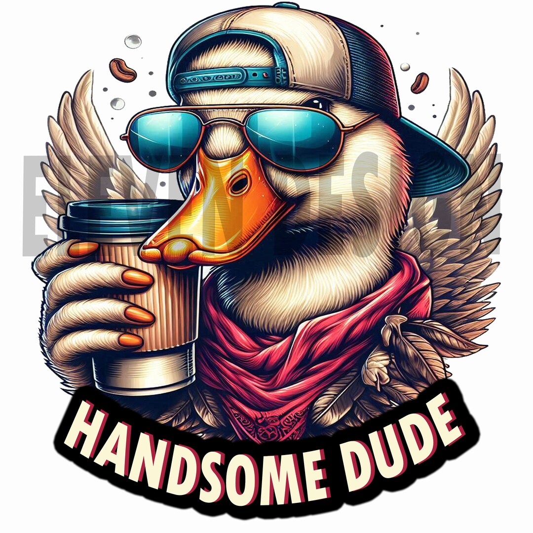 Handsome Dude Duck Hunting Sublimation PNG | Duck Transparent ...