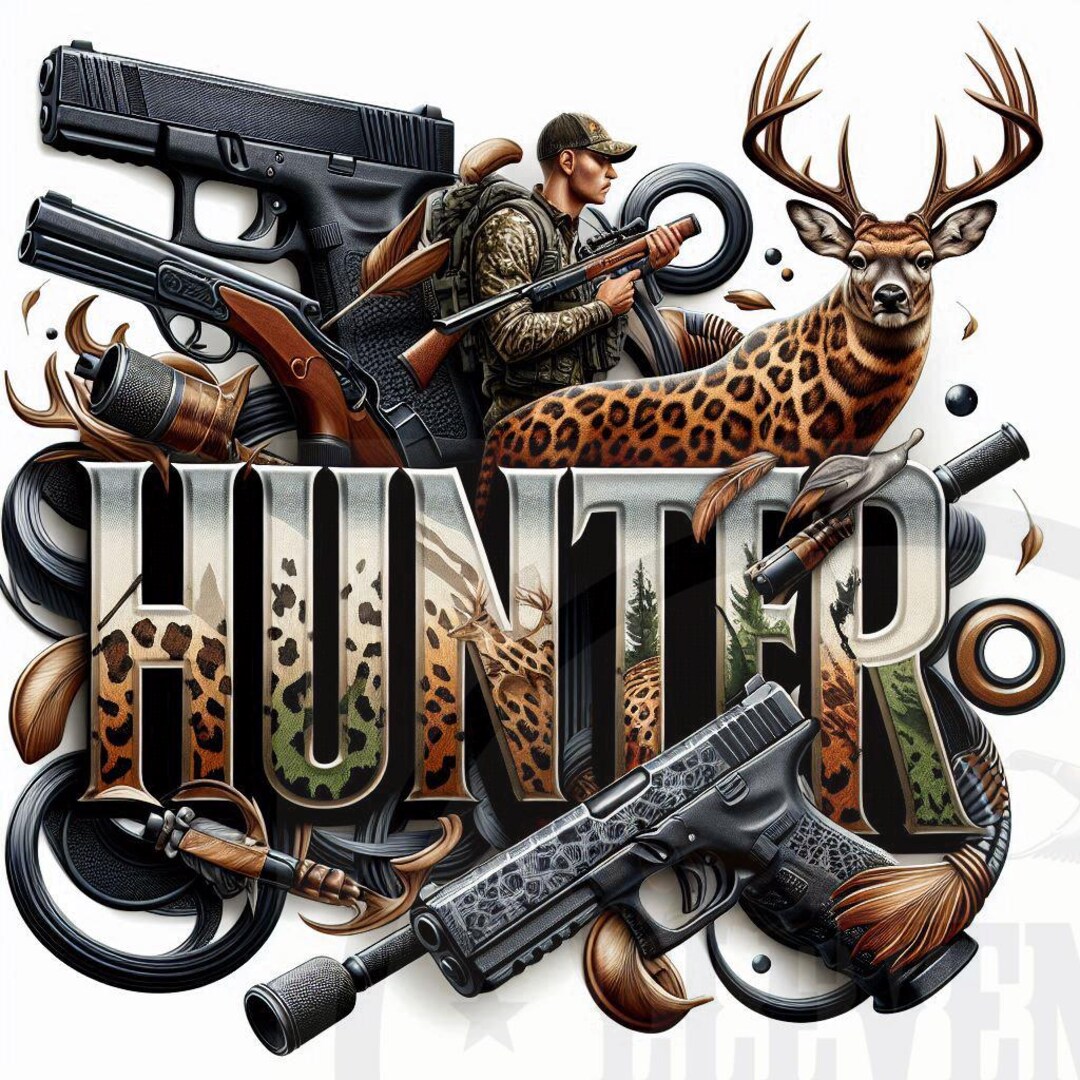Hunting Leopard Sublimation Design | Hunter Print Files (digital ...